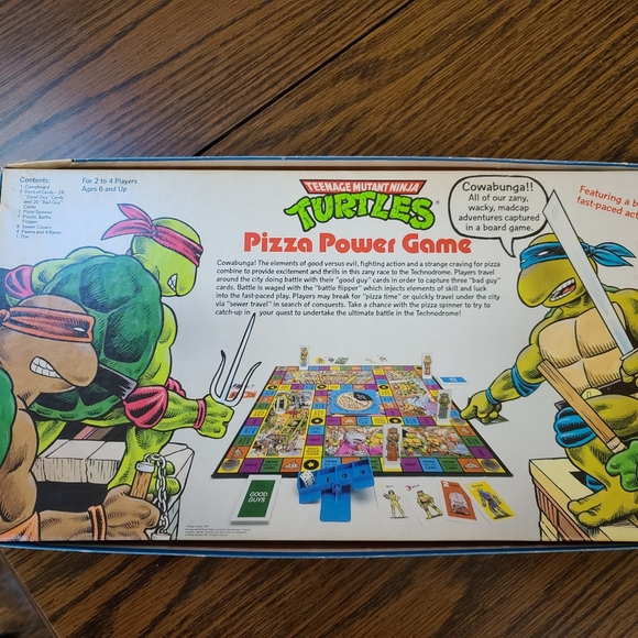TMNT | Toys | Vintage 987 Teenage Mutant Ninja Turtles Pizza Power ...